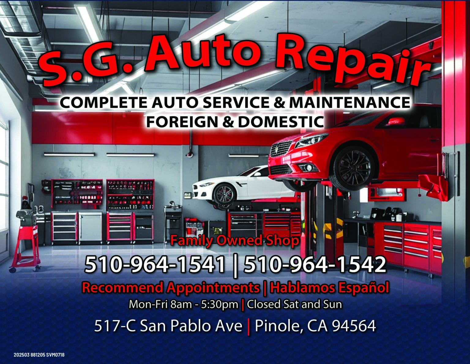 S.G. Auto Repair - IndoorMedia